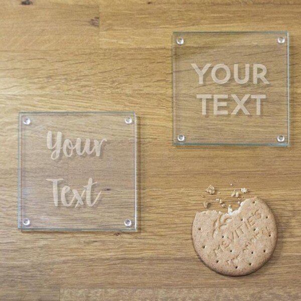Engraved Glass Coasters - Make Your Own Glass Coasters