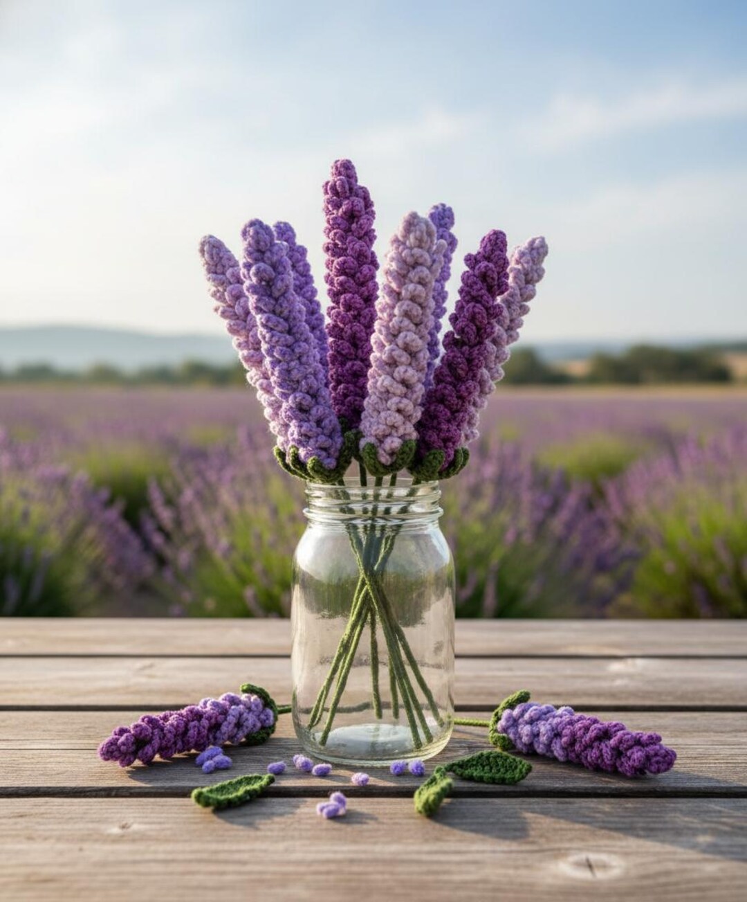 Crochet Lavender Pattern PDF Flower Bouquet Amigurumi Floral Pattern ...