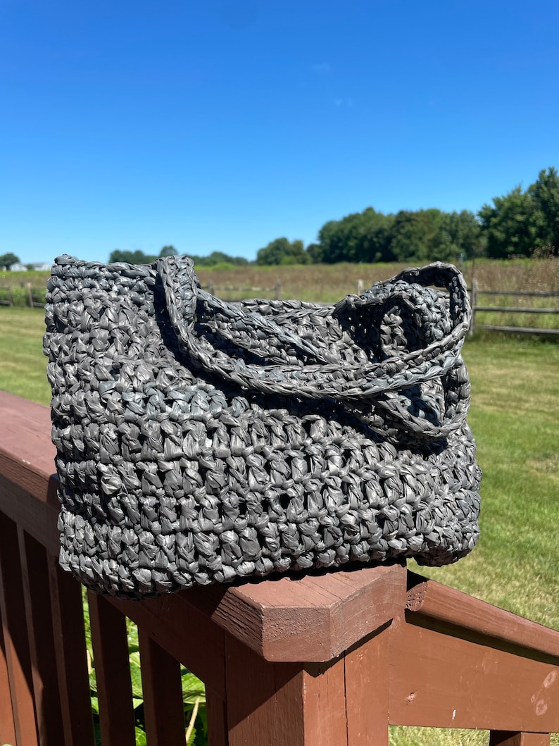 Gray Plarn Tote Bag - Etsy