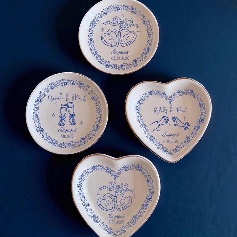 Custom Engagement Plates - Etsy