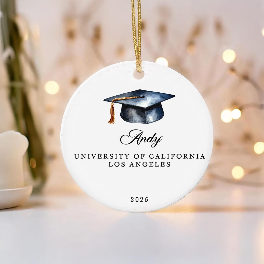 Personalized Graduation Ornament 2025, Custom Grad Ornament, High ...
