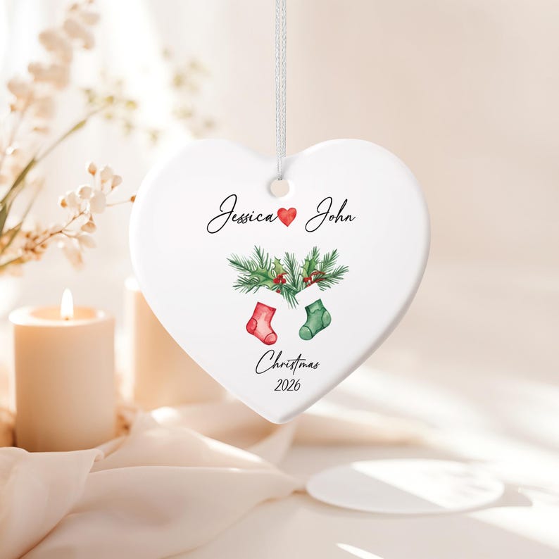 Christmas Socks Ornament, Cute Xmas Stocking Tree Decoration, Holiday ...
