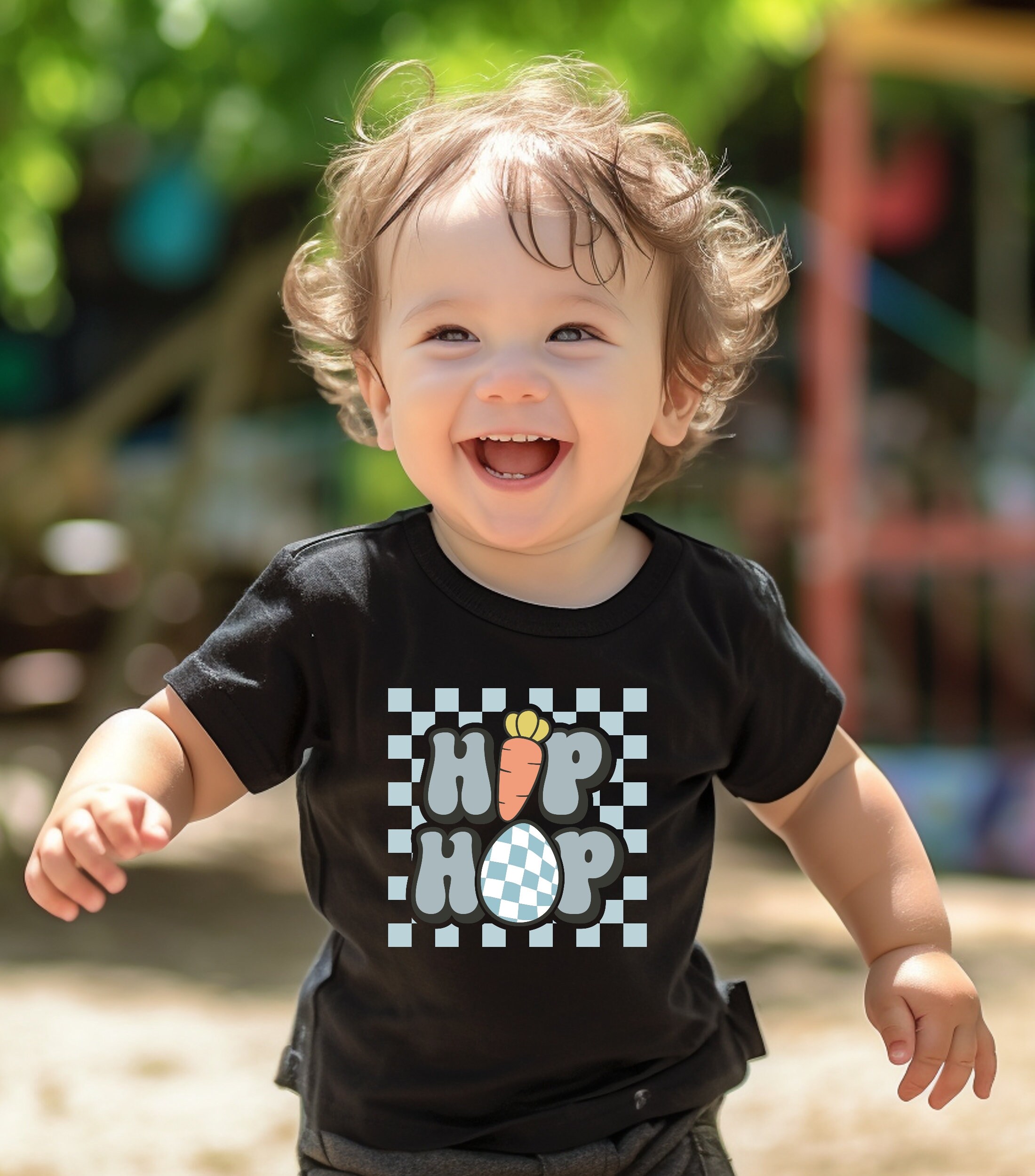 Cute Hipster Easter Boys Raglan Hip Hop Boy Toddler Shirt Funny Bunny ...