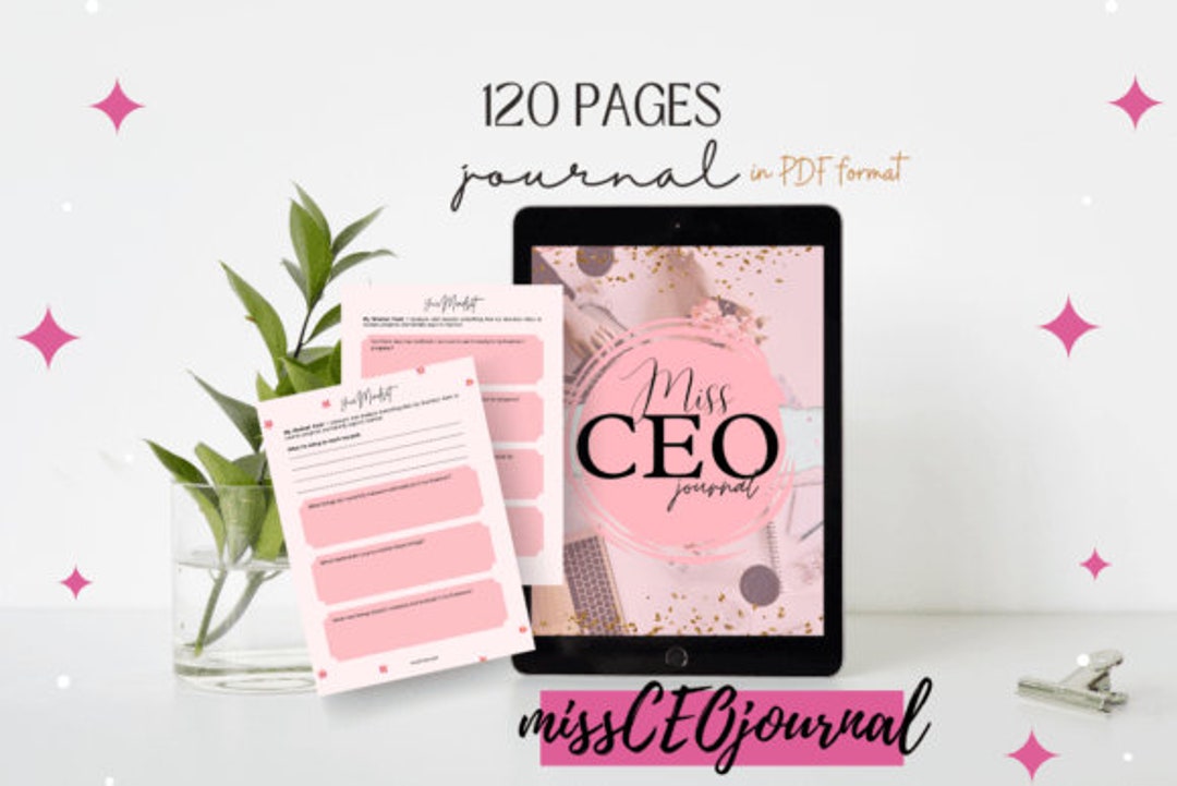 Miss CEO Journal 120 Pages done for You Daily Workbook Daily Worksheet ...
