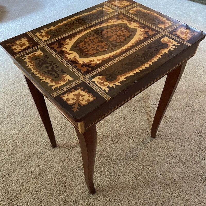 Italian Inlaid Table - Etsy