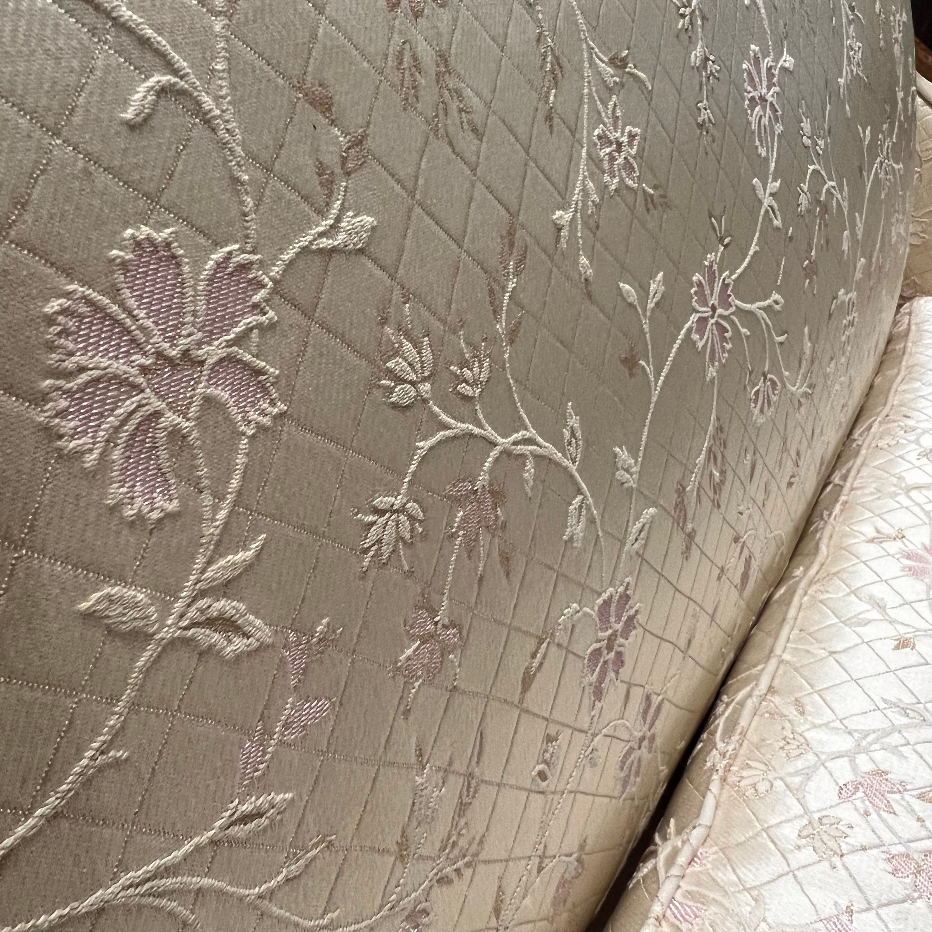 Victorian Brocade Double Sofa Pair Extra Long Settee Beige Cream - Etsy