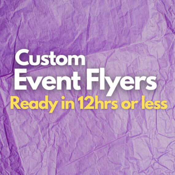 Custom Digital Event Flyers & Poster Design Services HI RES | Etsy UK