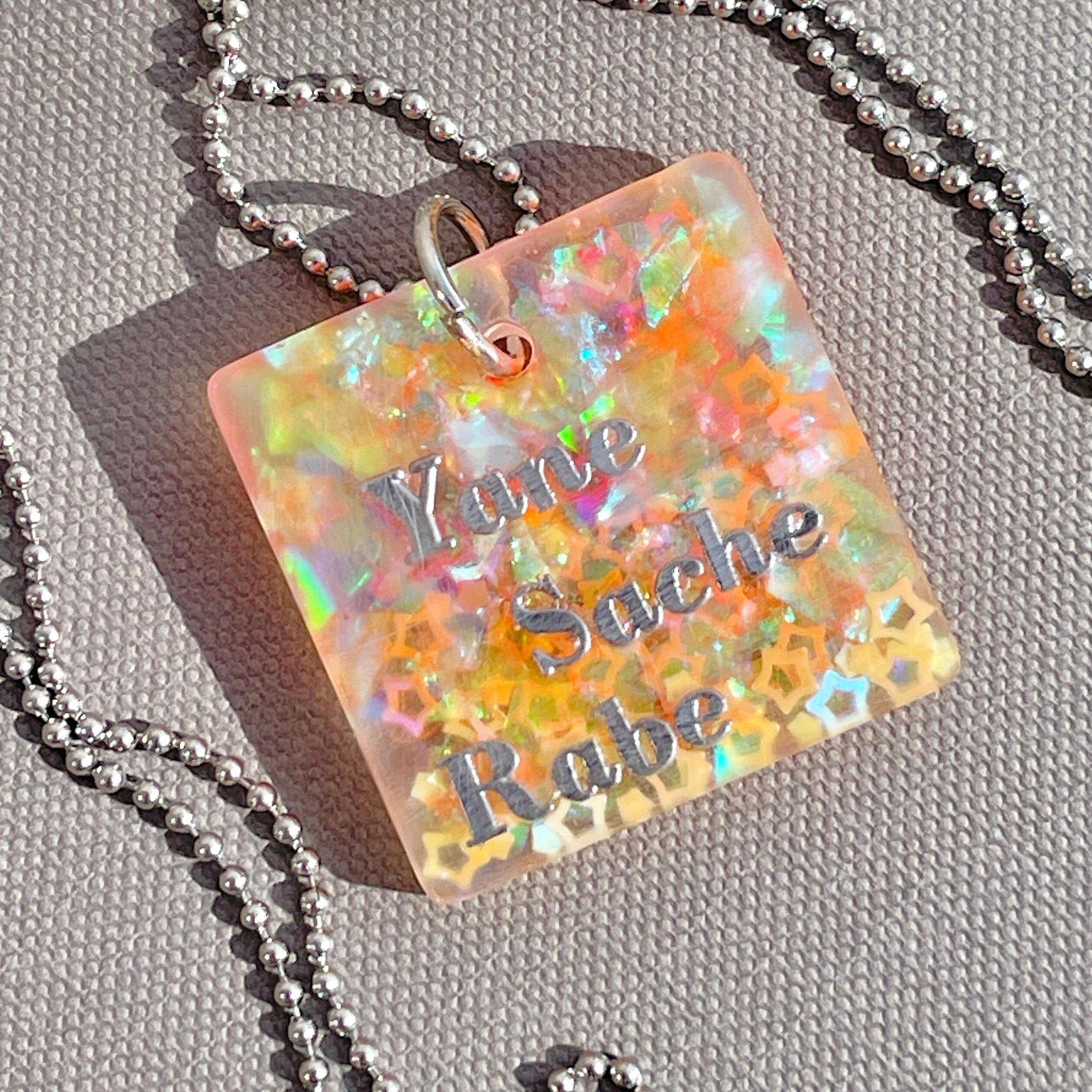 Naboo Handmaiden Names Hand Made Resin Pendant Orange Handmaiden Outfit ...