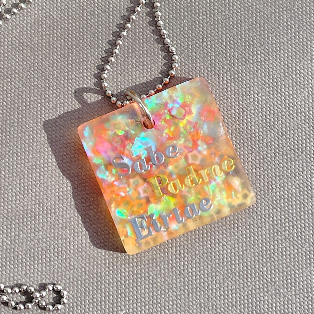 Naboo Handmaiden Names Hand Made Resin Pendant Orange Handmaiden Outfit ...