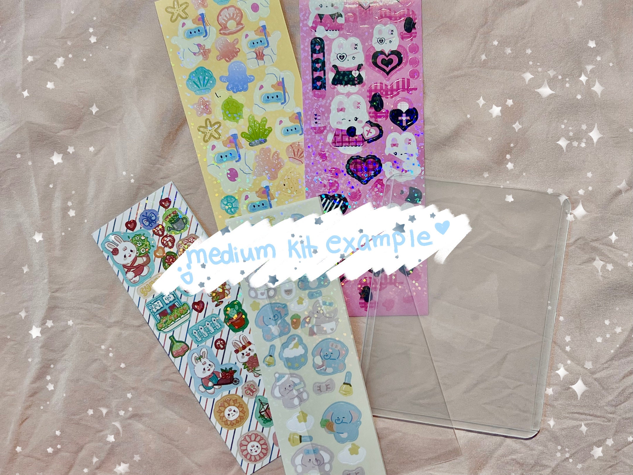 DIY Toploader Deco Kit|clear Toploader|photocard Holder|koreansticker ...