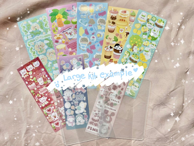 DIY Toploader Deco Kit|clear Toploader|photocard Holder|koreansticker ...