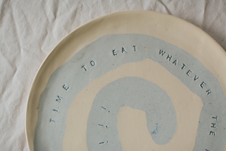 Anti Diet Culture Plate for Disordered Eating Eating Disorder - Etsy