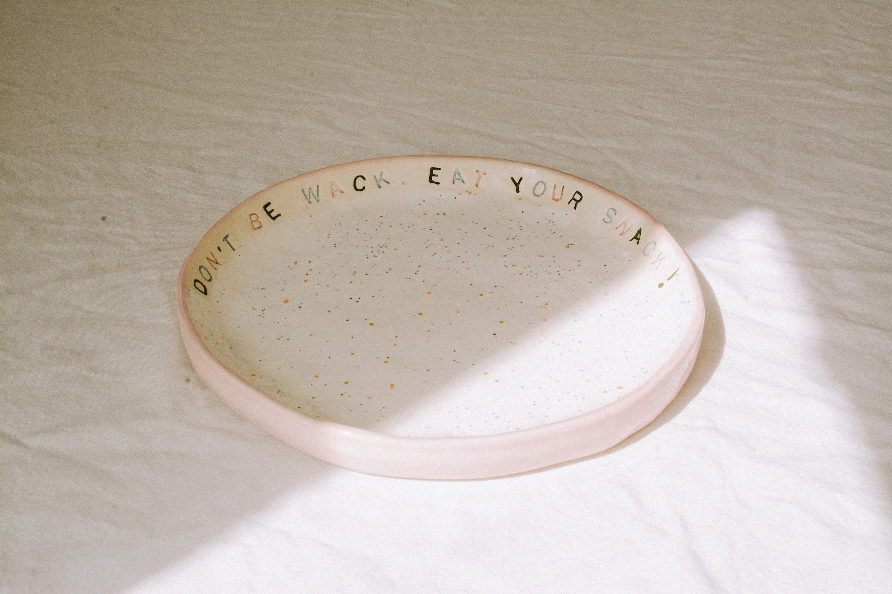 Eat Your Snack Eating Disorder Recovery Plate, Snack Size Plate for ...