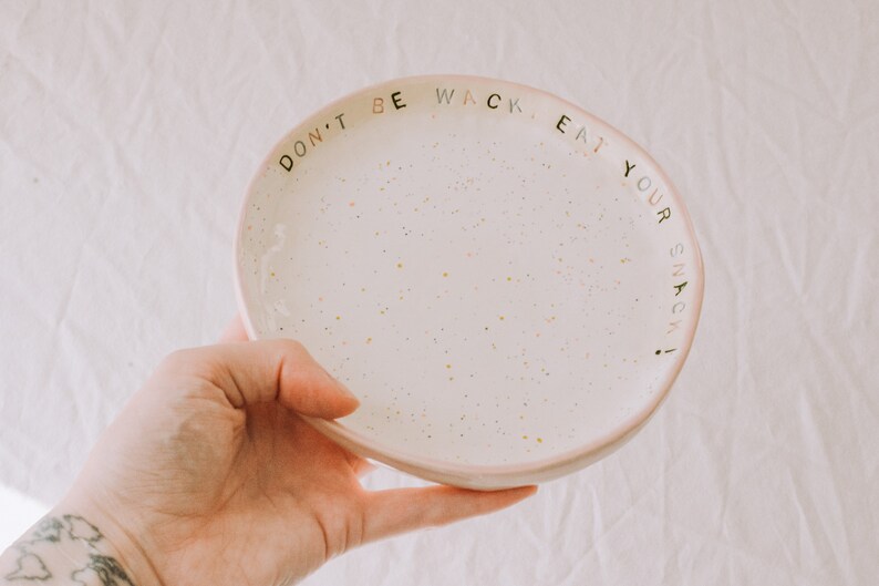 Eat Your Snack Eating Disorder Recovery Plate, Snack Size Plate for ...