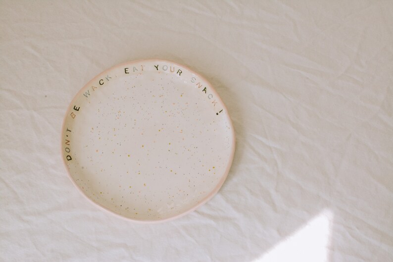 Eat Your Snack Eating Disorder Recovery Plate, Snack Size Plate for ...