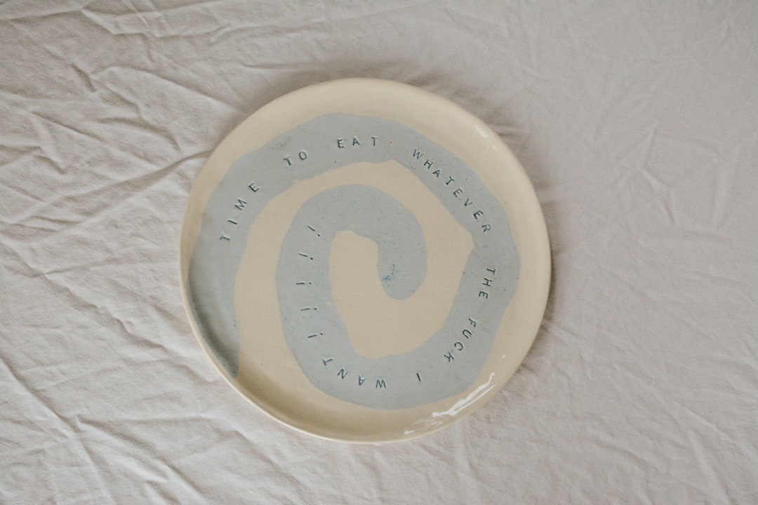 Anti Diet Culture Plate for Disordered Eating Eating Disorder - Etsy