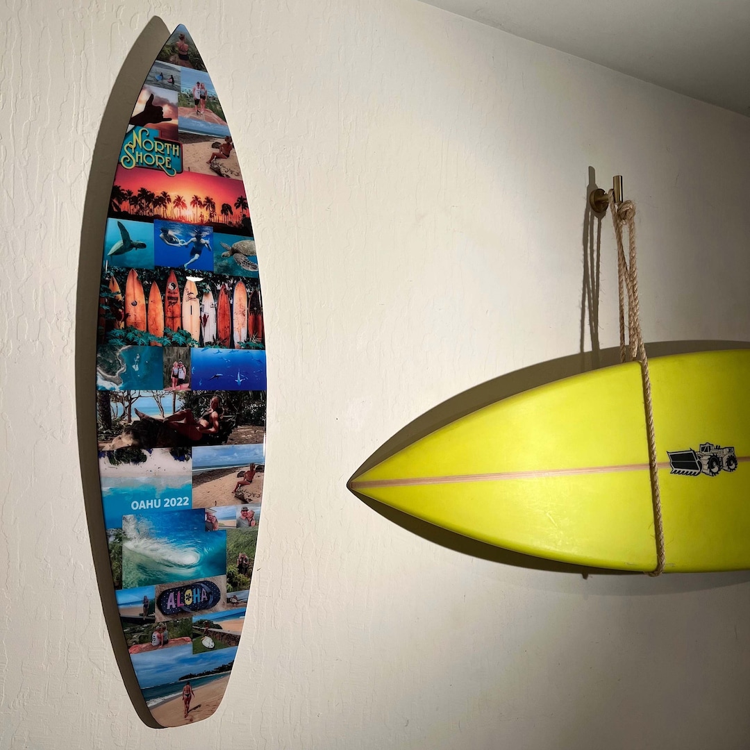 Personalized Surfboard Wall Art / Custom Surfboard Decor for Wall ...
