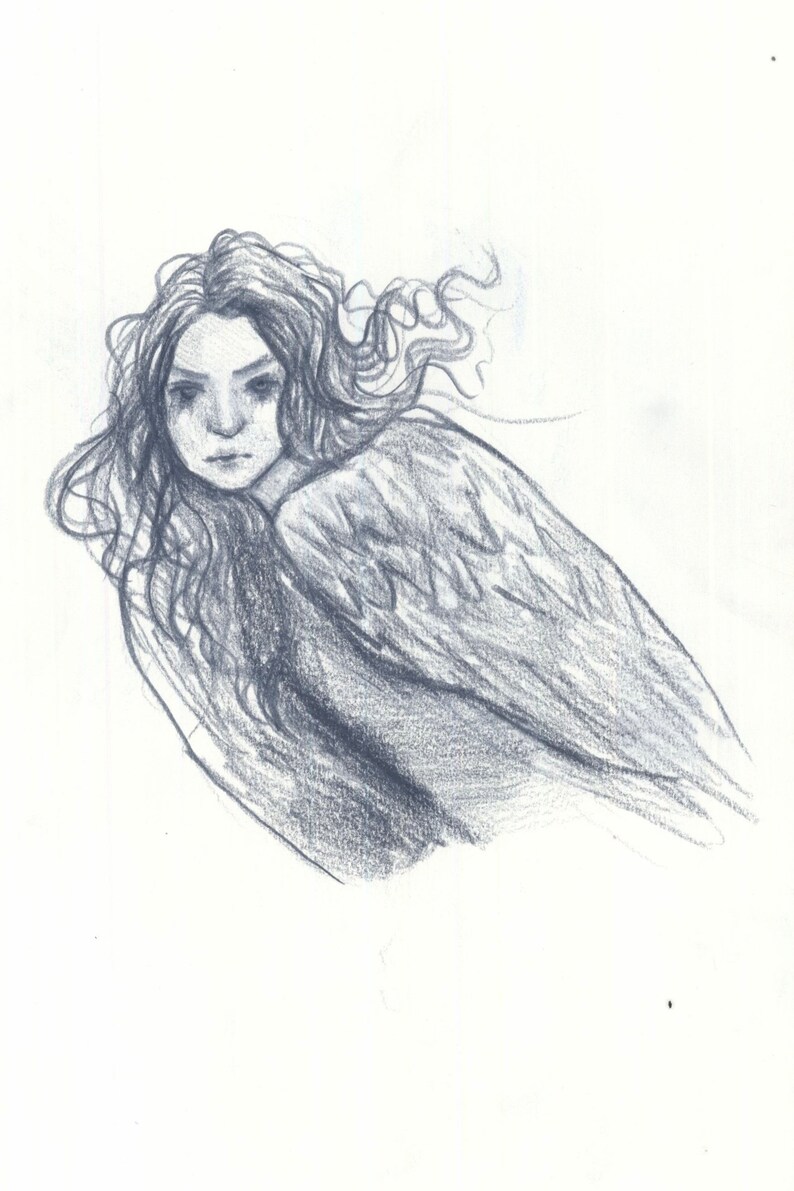 Ancient Greek Siren Drawing Mermaids and Sirens Series - Etsy