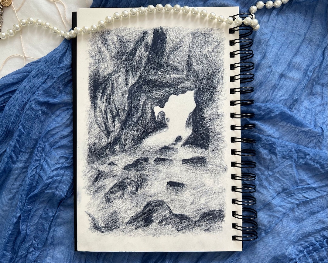 Misty Sea Cave • Mermaids and Sirens Series - Etsy