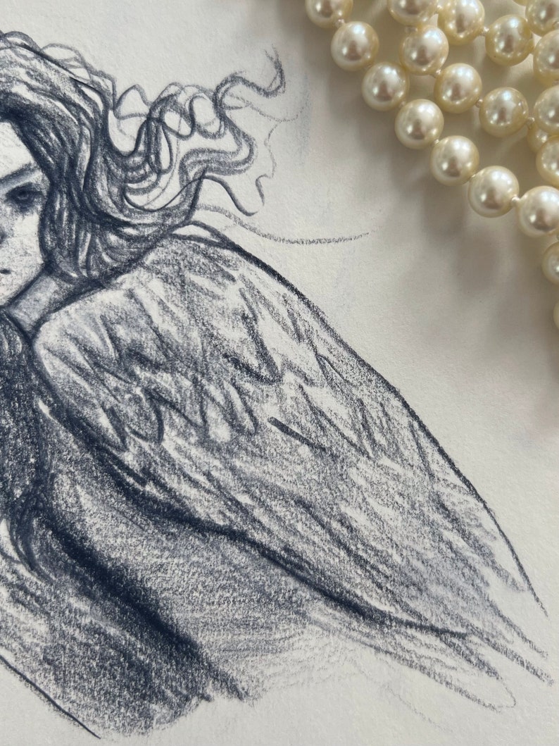 Ancient Greek Siren Drawing Mermaids and Sirens Series - Etsy