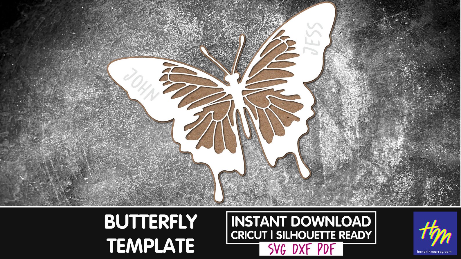 Butterfly Template SVG, DXF and PDF Printable - Etsy