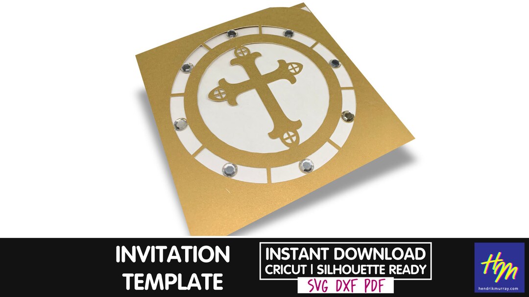 Invitation Holder Template - Cricut and Silhouette Ready, Svg, Dxf, Pdf ...