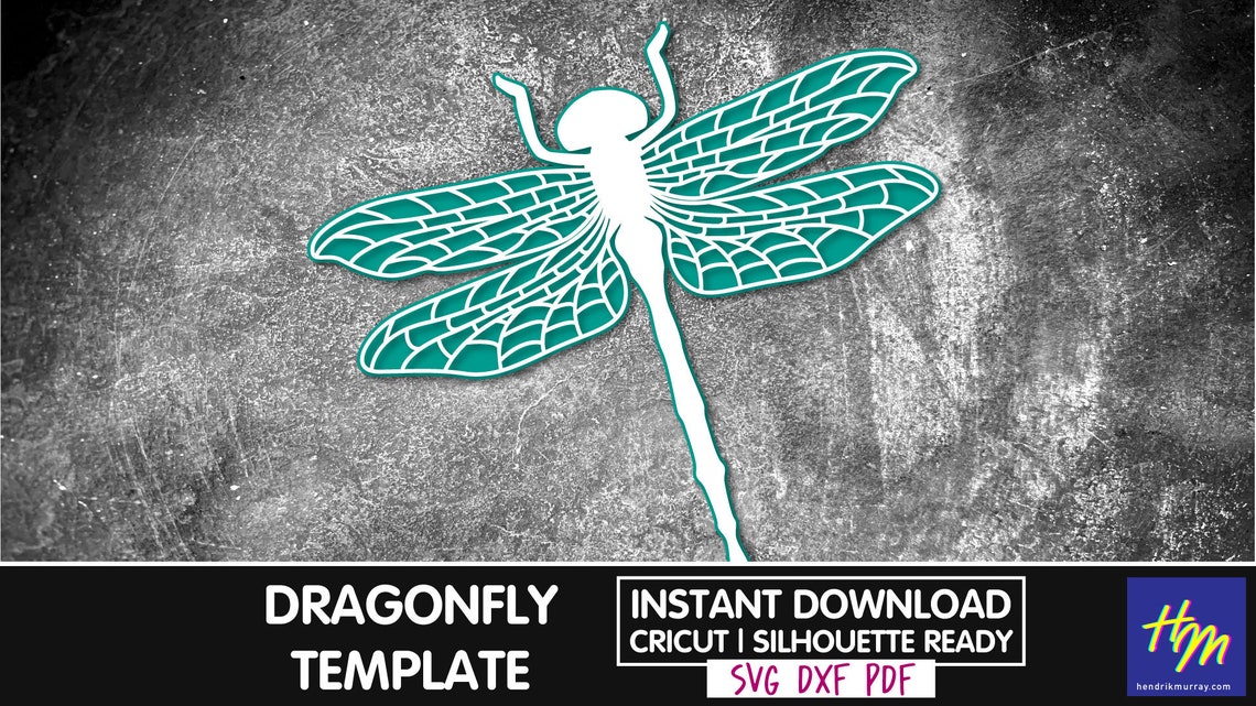 Dragonfly Template SVG, DXF and PDF Printables - Etsy UK