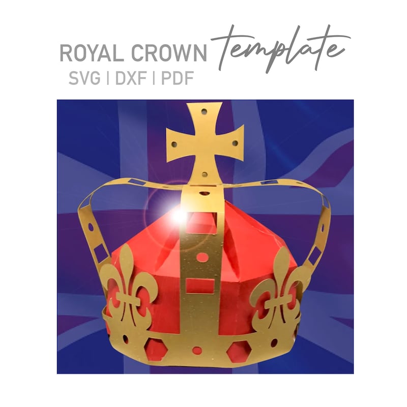 Crown Template Svg - Etsy
