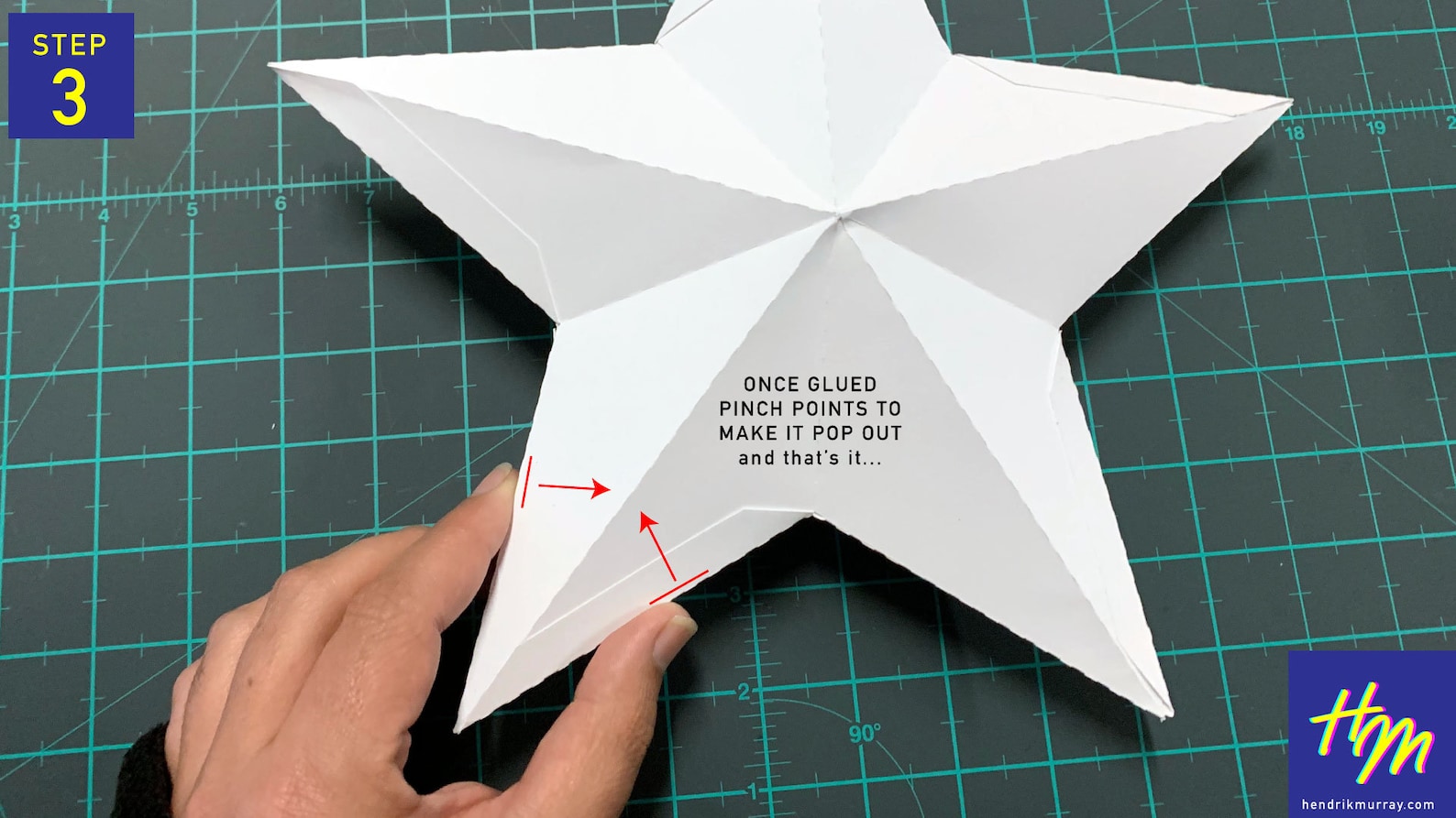 5 Point 3D Star SVG Template Paper Art, Silhouette DXF and Printable ...