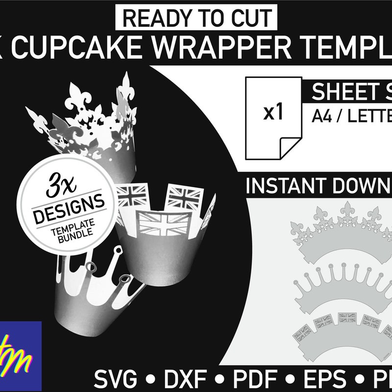 Cricut Cupcake Wrappers - Etsy