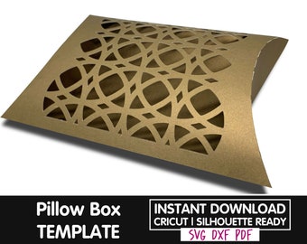 Cricut Template Pillow Box - Etsy