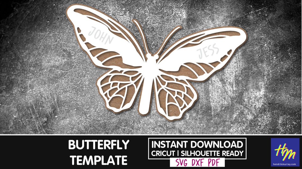 Butterfly Templates SVG, DXF and PDF Printable - Etsy