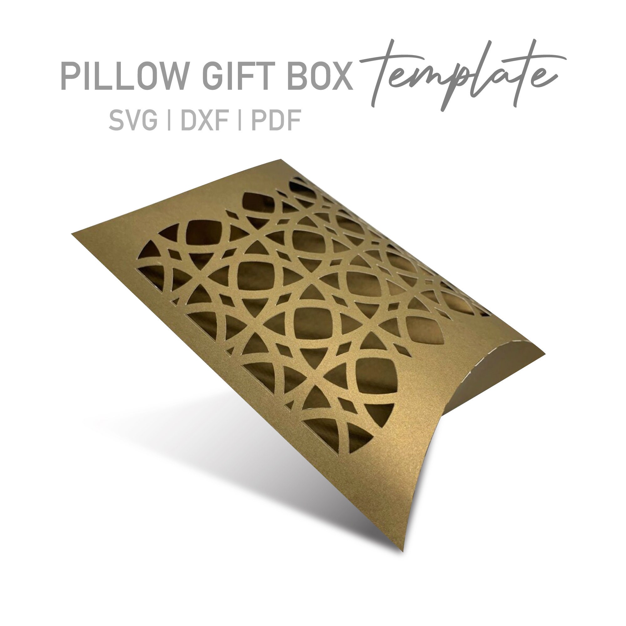 Gift Box SVG Template Instant Download, Svg, Pdf, Dxf - Etsy