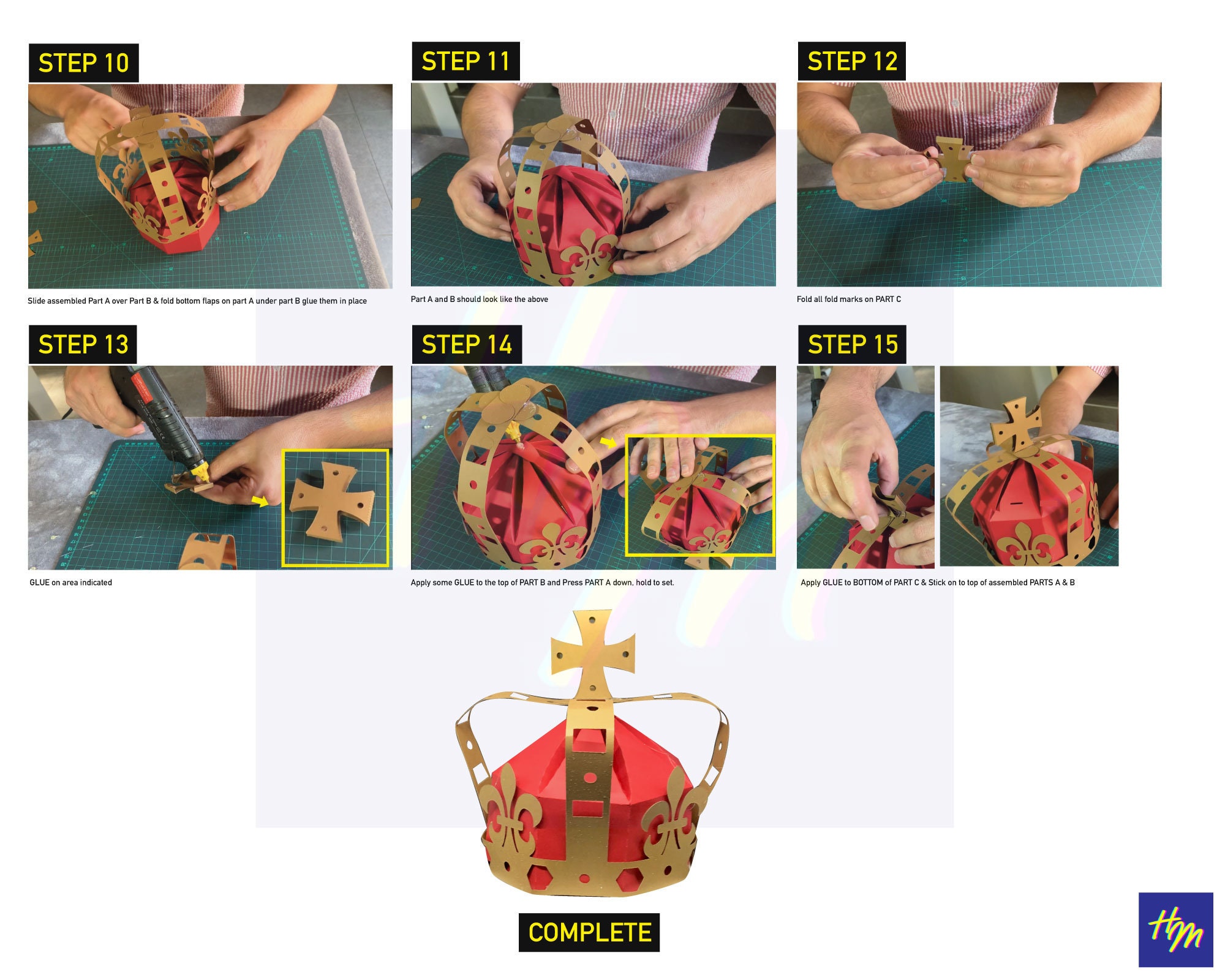 Do It Yourself Crown Template, Ready to Cut on Your Cricut or ...