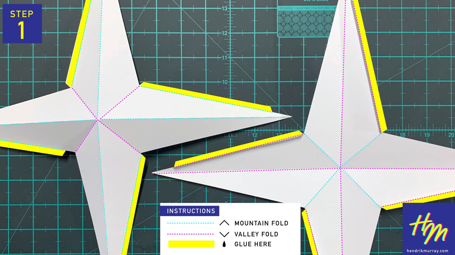 Craft Paper Star Template SVG, DXF and PDF Printable - Etsy