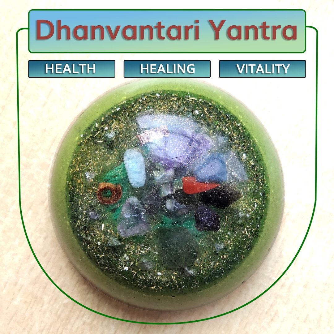 Dhanvantari Pranic Yantra for Healing Vitality Well-being - Etsy