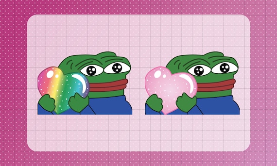 Peepolove Static Twitch Emotes Pair/ Discord / Streaming / - Etsy