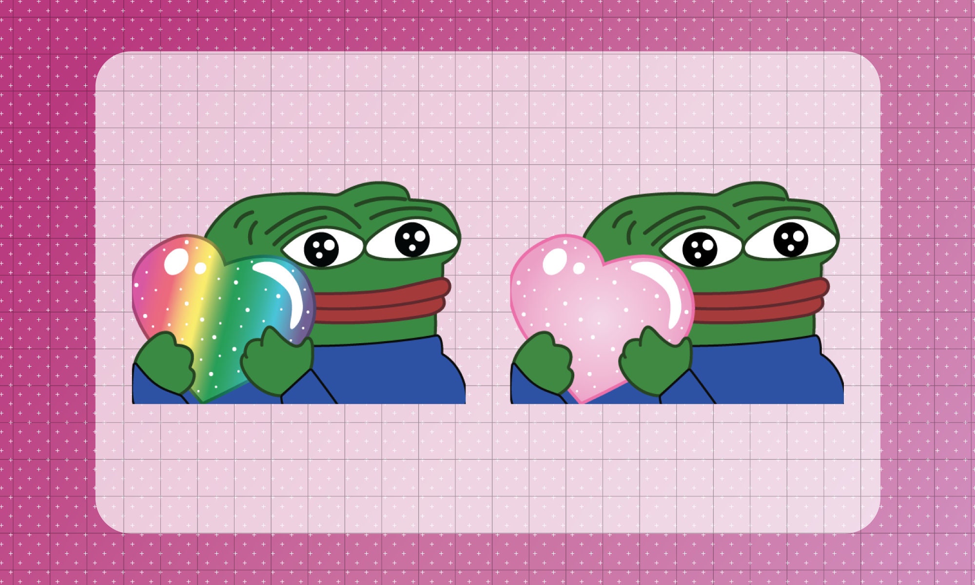 Peepolove Static Twitch Emotes Pair/ Discord / Streaming / Cute Emotes ...