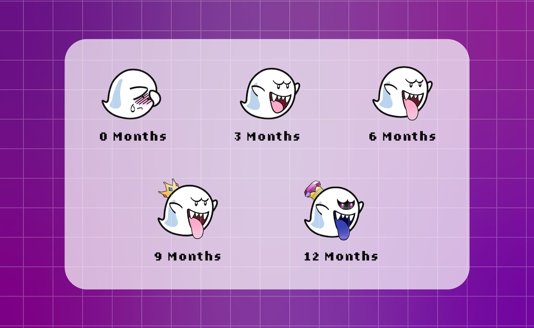 Boo Twitch Sub Badges - Etsy