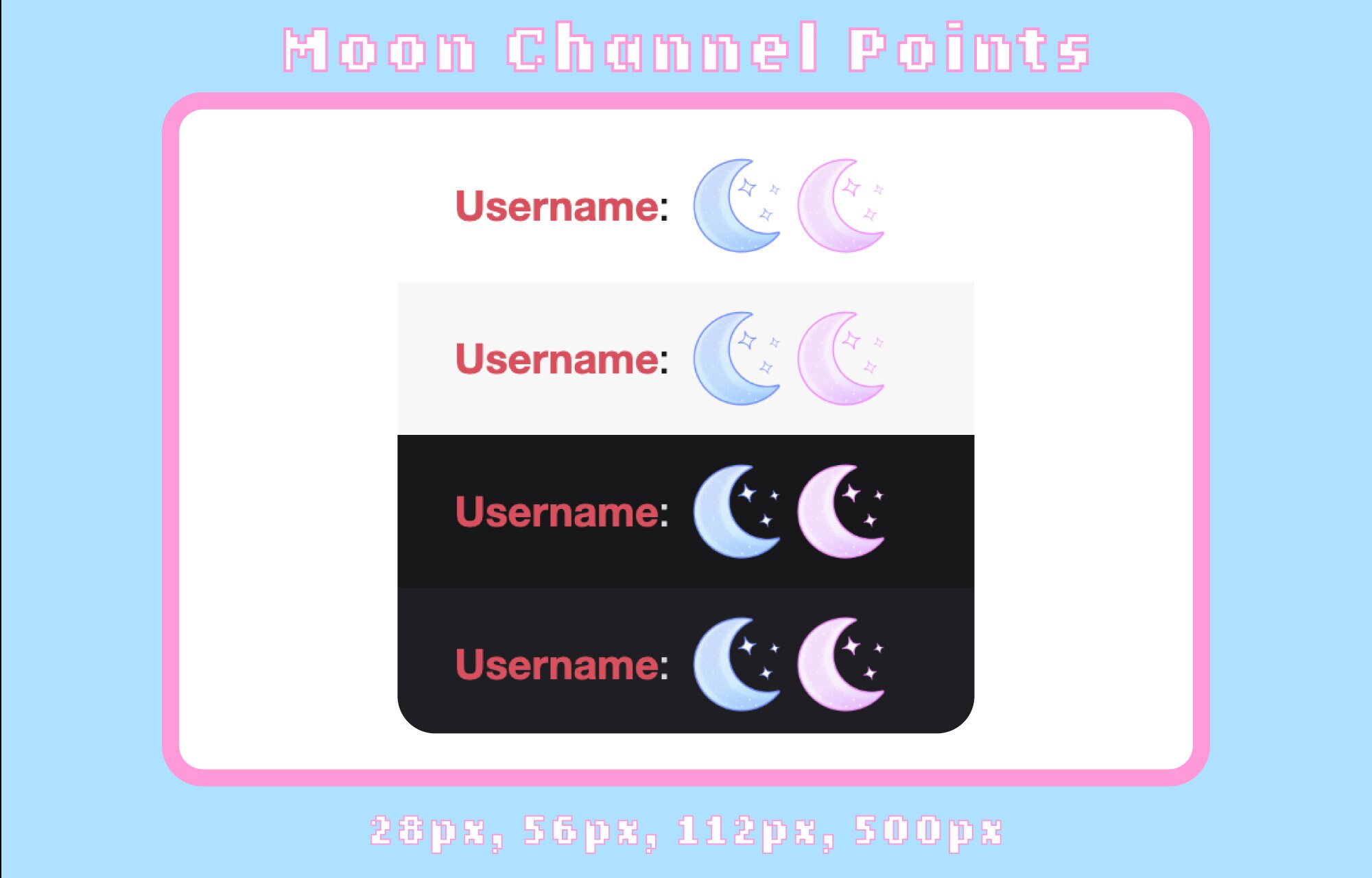 Moon Channel Points Icons Pair - Etsy