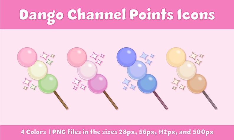 Dango Channel Points Icons for Twitch - Etsy