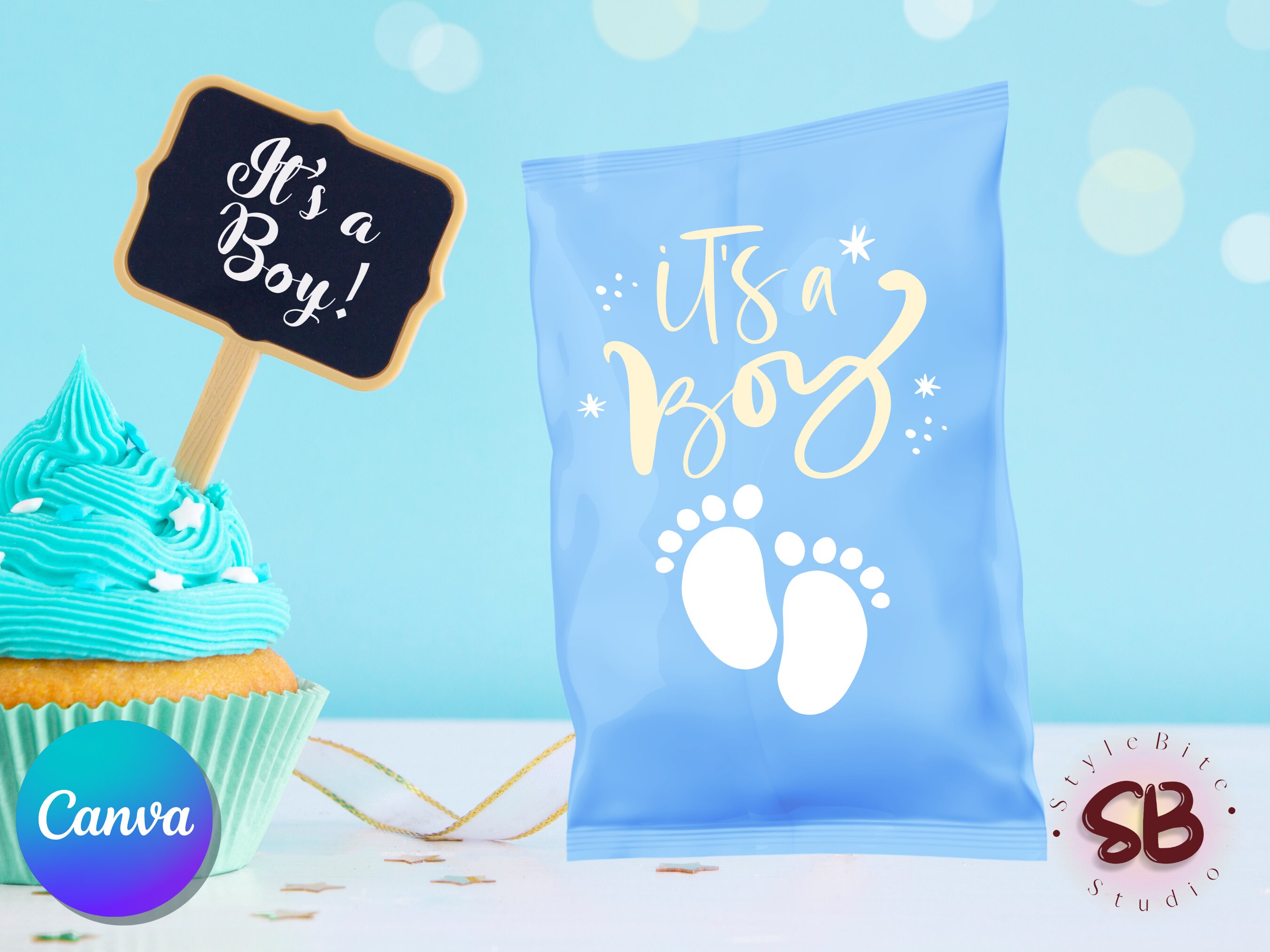 Chip Bag Template Custom Canva Download Printable Snack Bag Label ...