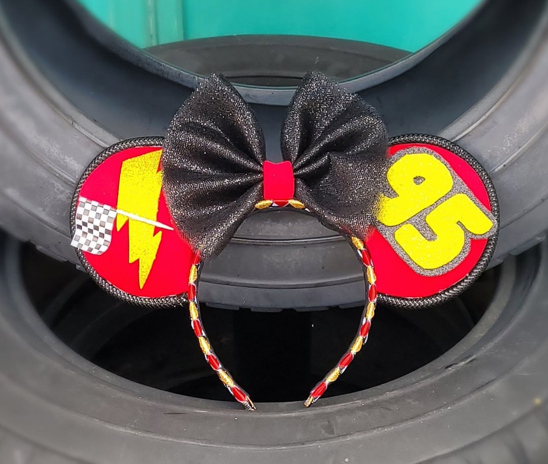 Lightning Fast - Race Car Inspired Park Ear Headband - Etsy