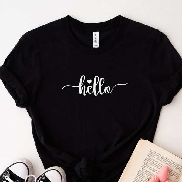 Hello T Shirt - Etsy