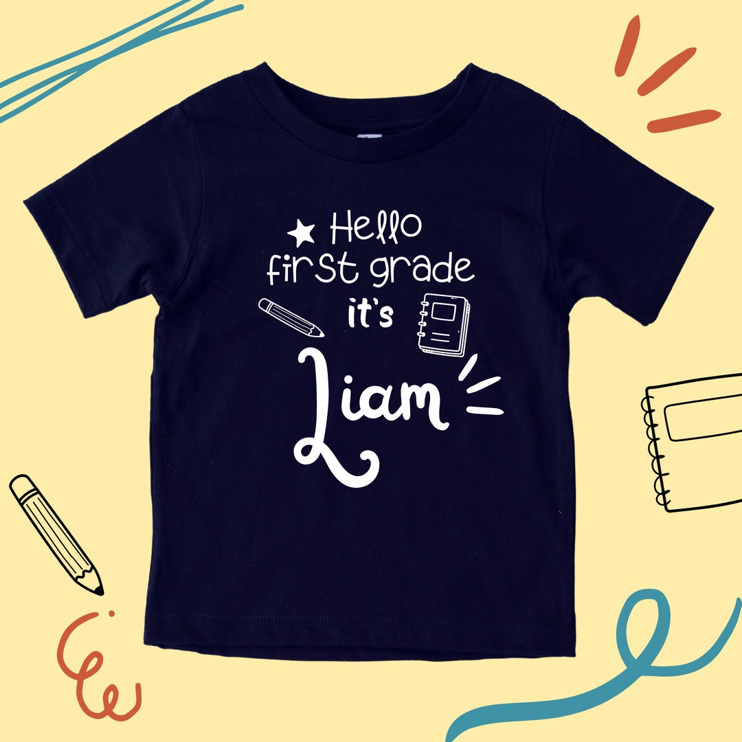 Custom First Grade Shirt: Personalized Back to School Tee - Etsy
