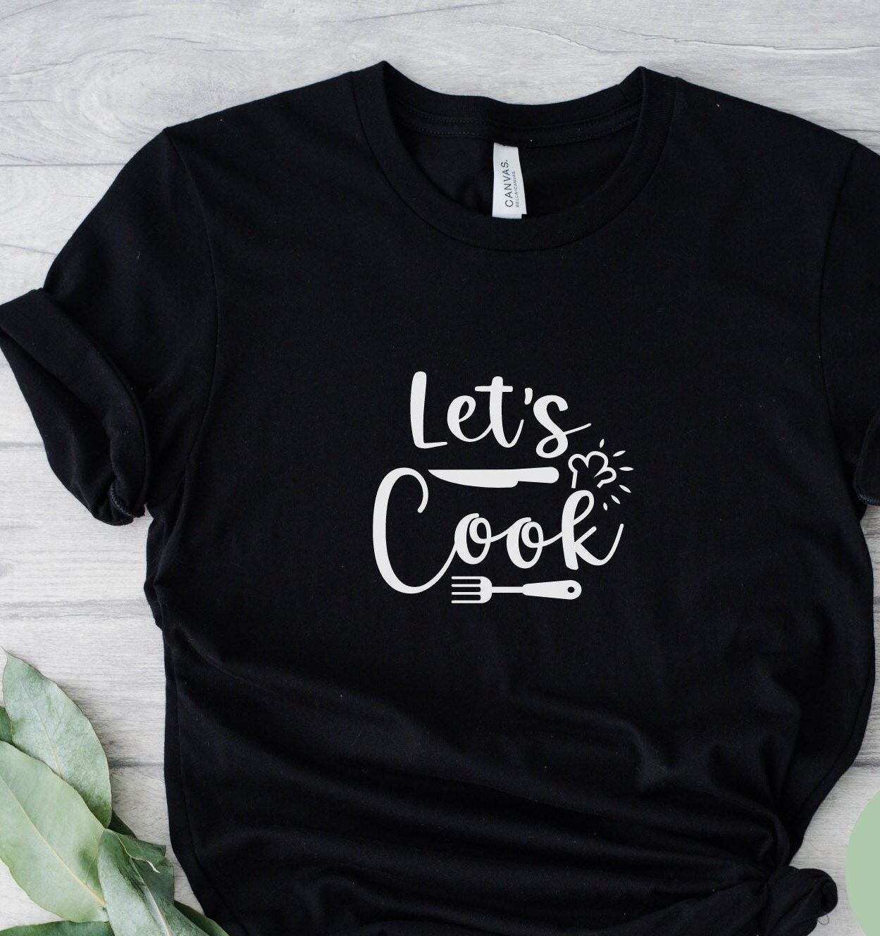 Let's Cook Shirt, Restaurant Shirt, Cafe Shirt, Cook Shirt, Chef Shirt ...