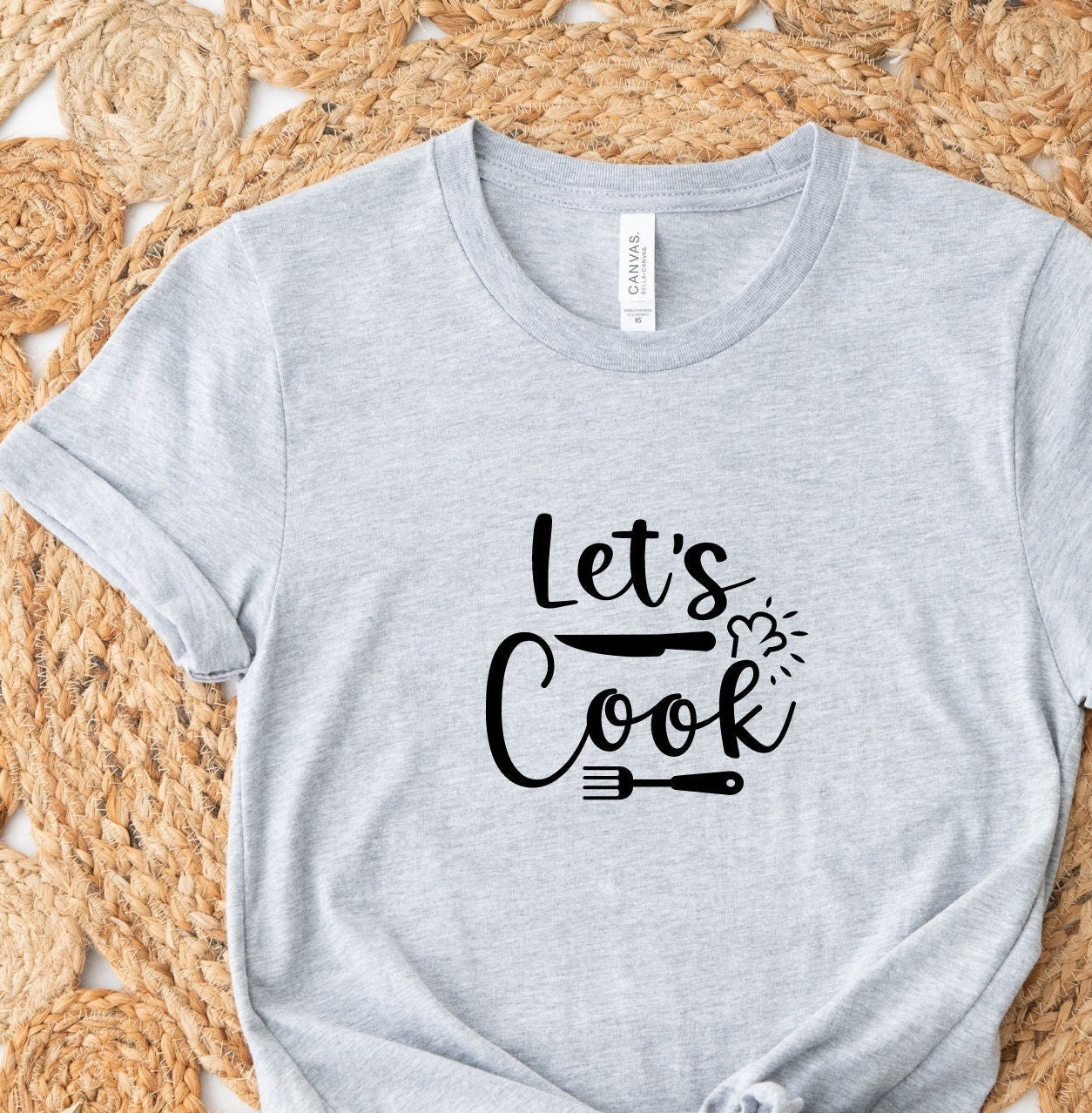 Let's Cook Shirt, Restaurant Shirt, Cafe Shirt, Cook Shirt, Chef Shirt ...