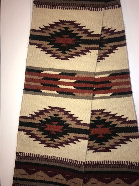 10" Southwestern Wool Table Runner 10" X 80" Beautiful Southwest ...
