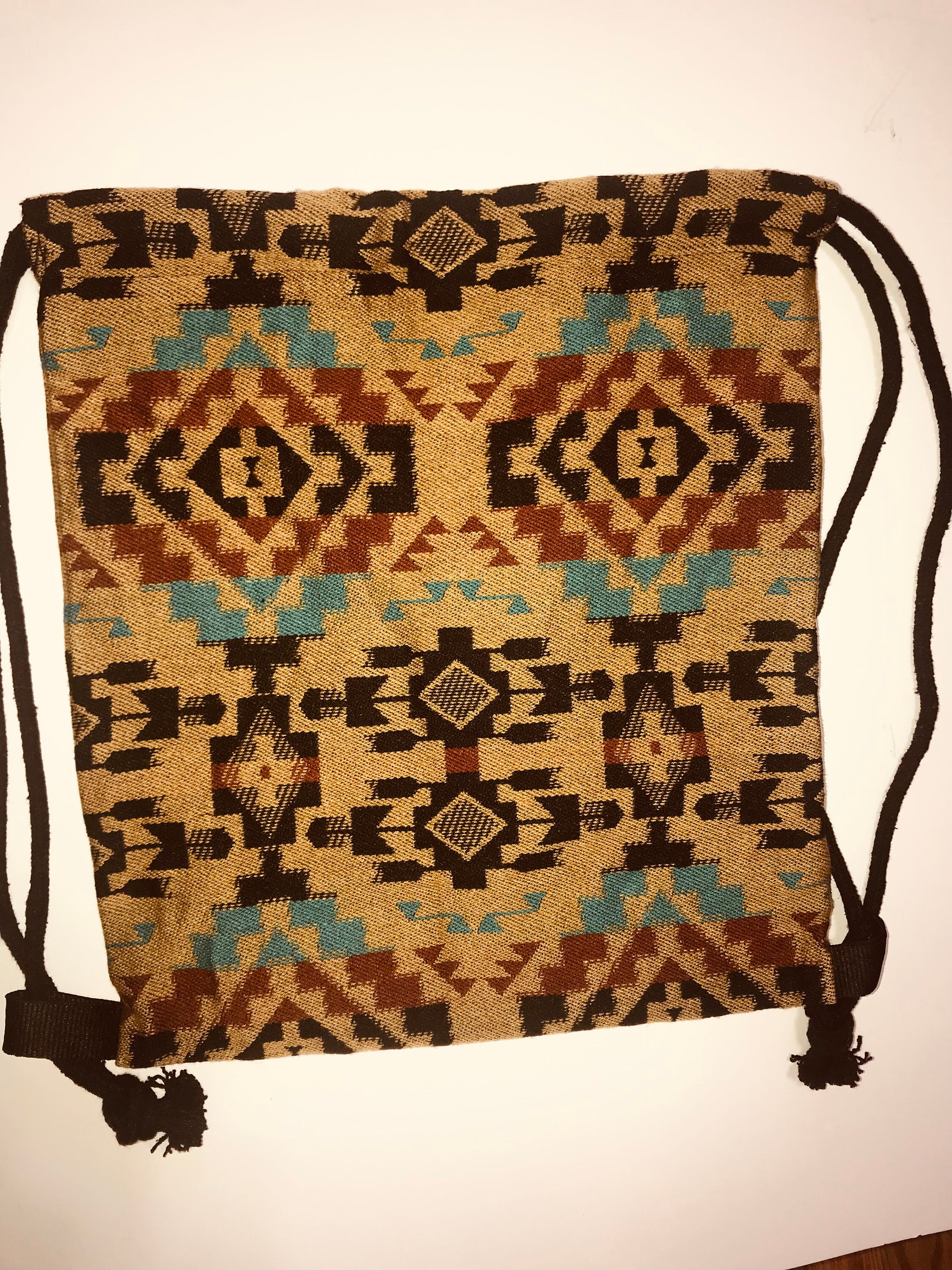 Southwest Sack Packs- Southwest Designs- Drawstring Back Pack- Soft and ...