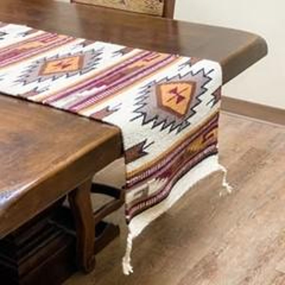 16" Southwestern Wool Table Runner 16" X 80" - Etsy
